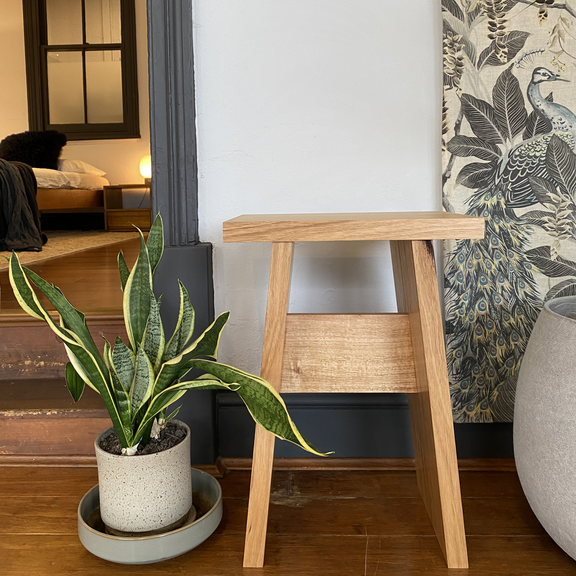 Baxter Timber Bedside Table | The Natural Bedding Company